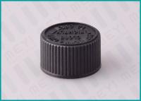 China 20/410 Ribbed Black Screw Top Caps , Pharmaceutical Child Proof Caps for sale