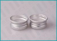 China 20mm Silver Aluminum Cosmetic Screw Top Caps And Closures With Spill Prevention for sale