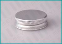 China 38mm Matt Silver Screw Top Caps / Metal Sealed Bottle Lids For Food Packaging for sale