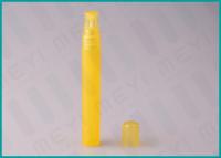 China Yellow Mini 10ml Perfume Atomizer , Logo Printing Refillable Perfume Pen for sale