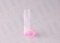 China Pink 5g  Lip Balm Tubes / Plastic Lip Gloss Tubes BPA Free And Clean for sale