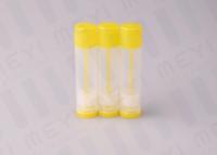 China Yellow 0.15 OZ PP Cute Round Empty Chapstick Tubes Small Size For Daily Use for sale