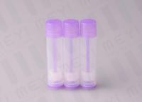 China 5g Purple Plastic Lip Gloss Tubes Round Shape Clean Cosmetic Tubes for sale