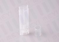 China Transparent Oval Lip Balm Tubes , 4.5g Cute Mini Eco Tube Lip Balm Packaging for sale