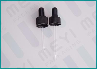 China 20/410 Ribbed PP Plastic Glass Dropper Bottles Caps For Essential Oil Bottles for sale