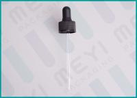 China 20/410 Ribbed PP Plastic Glass Dropper Bottles Caps For Essential Oil Bottles for sale