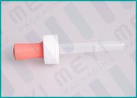 China White Ribbed Graduated Plastic Pipette Droppers 22/400 With Red Bulb for sale