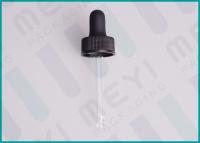 China Monprene Bulb Dropper For Glass Dropper Bottles , Black Essential Oil Dropper  for sale