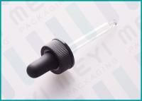 China Monprene Bulb Dropper For Glass Dropper Bottles , Black Essential Oil Dropper for sale