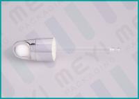 China 18/410 Glass Dropper Bottles Dropper With ABS Material UV Shiny Silver / Gold Cap for sale