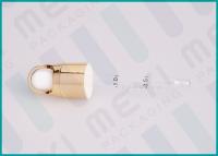 China 18/410 Glass Dropper Bottles Dropper With ABS Material UV Shiny Silver / Gold Cap for sale