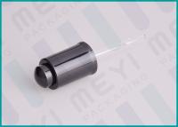 China 18/410 Glass Oil Dropper With ABS Material UV Shiny Silver Press Button for sale