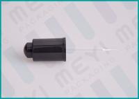 China 18/410 Glass Oil Dropper With ABS Material UV Shiny Silver Press Button for sale