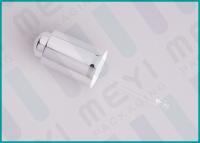China 18/410 Glass Oil Dropper With ABS Material UV Shiny Silver Press Button for sale