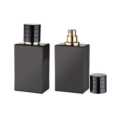 China Custom Logo Perfume Bottles Glass Matte Packaging With Crimp Spray Pump for sale