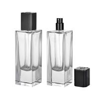 China Custom Logo Glass Perfume Bottles Crimp Spray Pump Packaging in Various Shapes Colors 30ml-100ml for sale