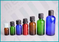 China Color Coated Glass Bottles With Screw Cap And Orifice Reducer For Essential Oil for sale