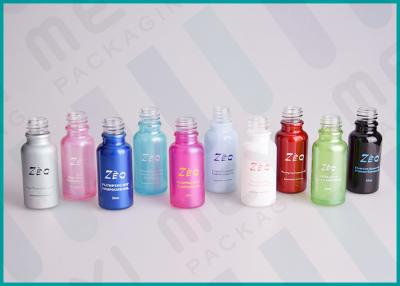 China Color Coated 15ml Glass Dropper Bottles / Empty Dropper Bottles For E-Liquid for sale