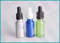 China Color Coated 15ml Glass Dropper Bottles / Empty Dropper Bottles For E-Liquid for sale