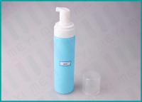 China 250 ML Blue PET Cosmetic Pump Bottle / Liquid Pump Bottle With 43 mm Pump Head for sale