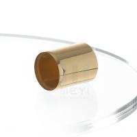 China Lightweight Perfume Bottle Caps In Gold Aluminum Color With Crimp Version Neck Finish for sale