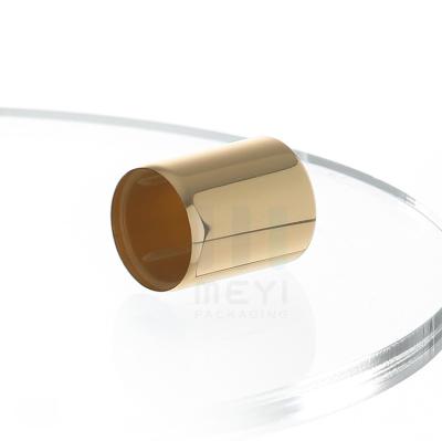 China Lightweight Perfume Bottle Caps In Gold Aluminum Color With Crimp Version Neck Finish for sale