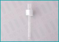 China 18/410 Aluminum Sheathed Glass bottle Dropper With Clear Transparent TPE Bulb for sale