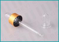 China 20/400 E-liquid Bottle Dropper With Clear TPE Monprene Bulb and Aluminum Collar for sale