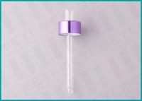 China 20/400 E-liquid Bottle Dropper With Clear TPE Monprene Bulb and Aluminum Collar for sale