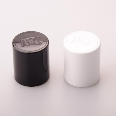 China Customized Electroplated Round Crimp Metal Fragrant Caps Scented Bottle Lids for sale