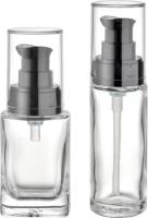 China 0.23 /-0.02ml Output Cosmetic Pump Bottle With Shoulder Sleeve And PP Cap Material for sale