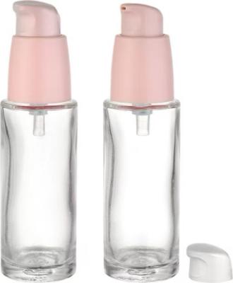China 15ml 30ml Cosmetic Pump Bottle With 0.25 Ml Pump Dosage And Screw Pump Type for sale