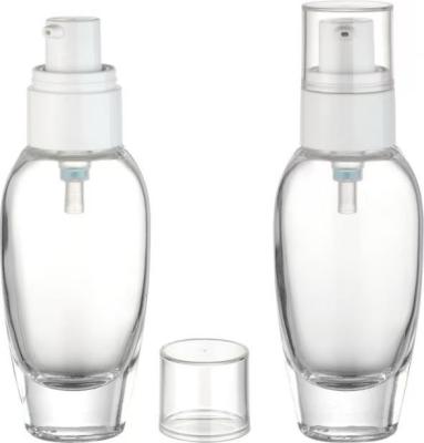 China Transparent Glass Foundation Bottle 0.23 /-0.02ml Ultimate Solution For Perfect Coverage for sale