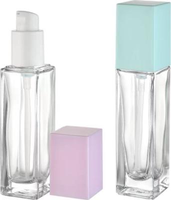 China Glass Cosmetic Pump Bottle For Customer Requirements for sale