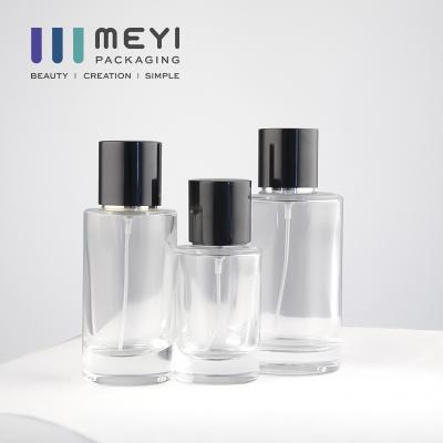 China 50ml Glass Perfume Bottle with Magnetic Cap and Custom Logo for sale
