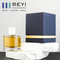China 50ml Clear Glass Perfume Bottle with Magnetic Cap for sale
