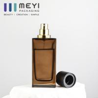 China 100ml Square Glass Perfume Bottle with Magnetic Cap for sale