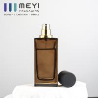 China 100ml Square Glass Perfume Bottle with Magnetic Cap for sale