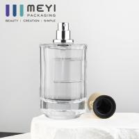 China 100ml Clear Glass Perfume Bottle with Magnetic Cap for sale