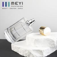 China 100ml Clear Glass Perfume Bottle with Magnetic Cap for sale
