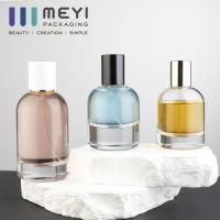 China 100ml Round Clear Glass Perfume Bottle with Magnetic Cap for sale