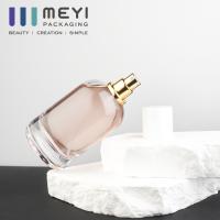 China 100ml Round Clear Glass Perfume Bottle with Magnetic Cap for sale