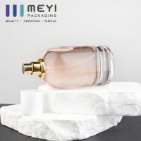 China 100ml Round Clear Glass Perfume Bottle with Magnetic Cap for sale
