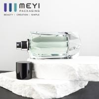China 70ml Transparent Glass Perfume Bottle with Screen Printing for sale