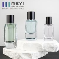 China 70ml Transparent Glass Perfume Bottle with Screen Printing for sale