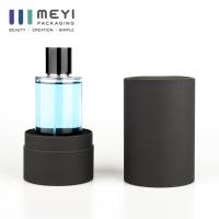China 100ml Thick Bottom Glass Perfume Bottle with Black Metal Cap for sale