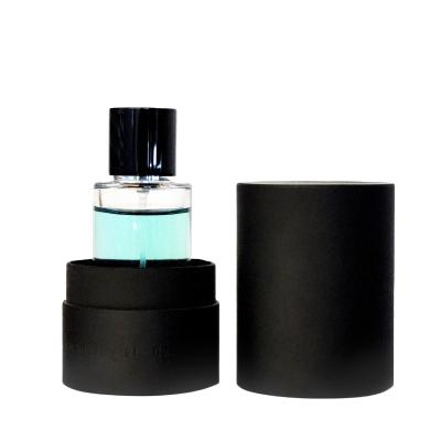 China Custom 50ml Clear Glass Perfume Bottle with Magnetic Cap for sale