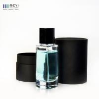 China Custom 50ml Clear Glass Perfume Bottle with Magnetic Cap for sale