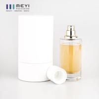 China Custom 50ml Clear Glass Perfume Bottle with Magnetic Cap for sale