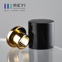 China 15mm Magnetic Perfume Bottle Cap with Shiny Black or White Color Coating for Easy Opening and Closing for sale